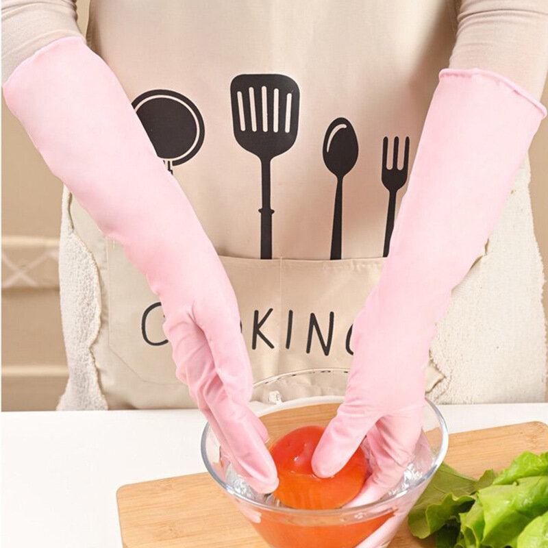 Шэньху 16inch Удлиненные 40 см одноразовые нитриловые перчатки из латексной резины, высокоэластичные, водонепроницаемые, толстые, прочные, нитриловые.