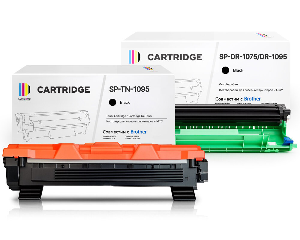 Комплект картридж SP TN-1095 + фотобарабан DR-1075 для Brother