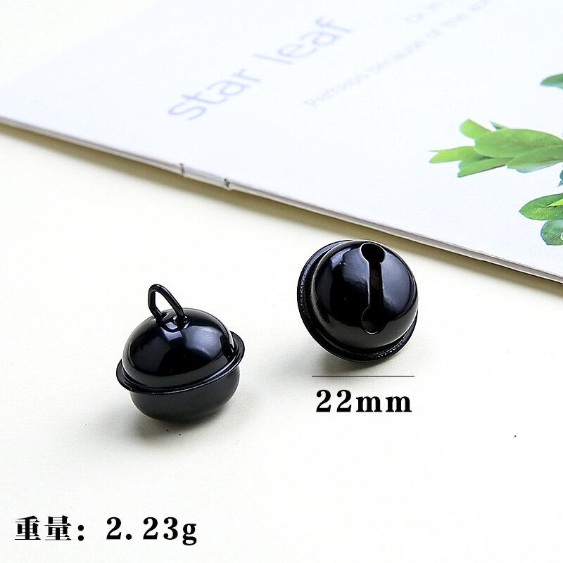 22-миллиметровые окрашенные металлические колокольчики в ярких цветах, аксессуары для рукоделия, подходят для брелоков, подвесок, ошейников для домашних животных, декоративных мелких предметов, креати