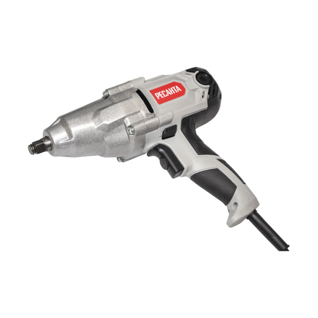 Гайковерт сетевой Ресанта ГС-1100, 350 Нм, 1100Вт, квадрат 1/2", 2500 об/мин, серый