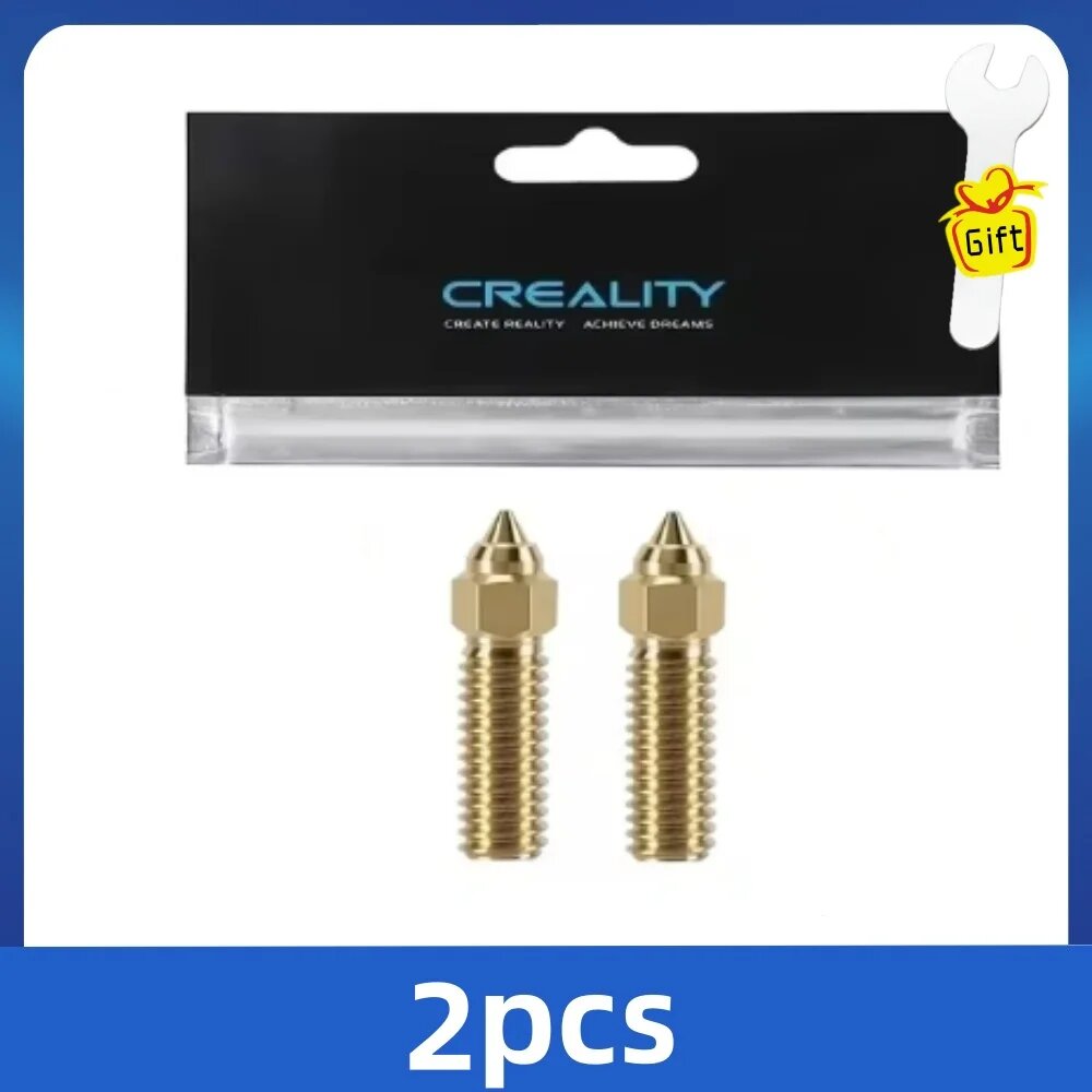 Форсунки Creality K1/K1 Max латунные 2/4/5 шт 1,0 мм, 2pcs