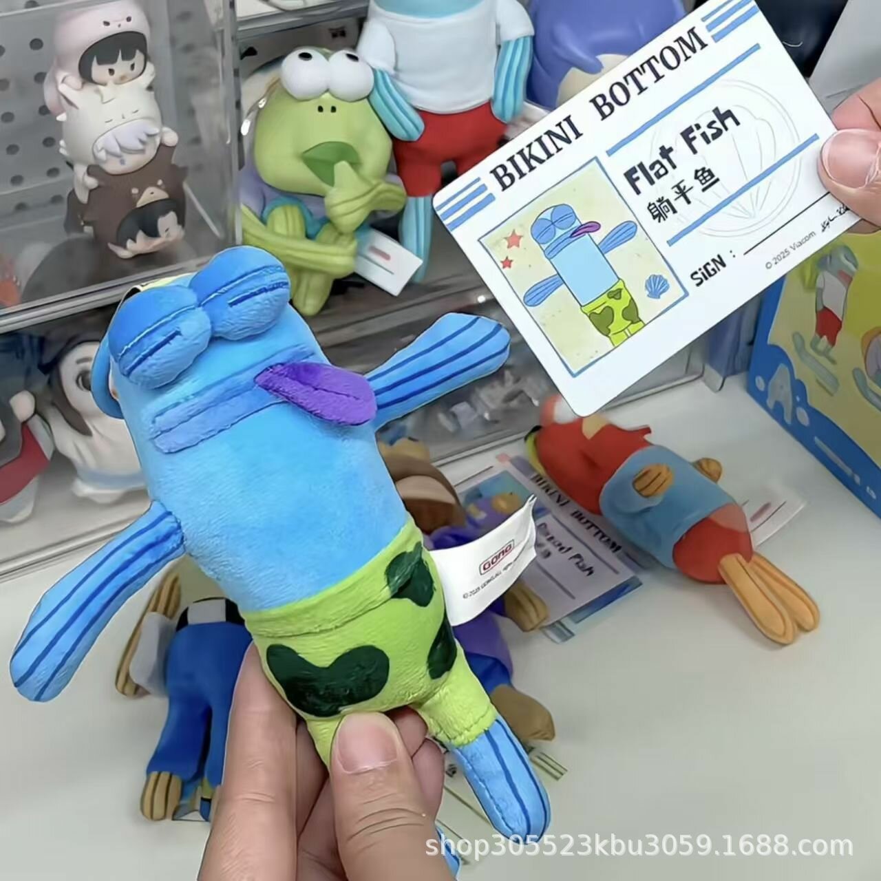 2026 плюшевый брелок-игрушка из мультфильма «Губка Боб», милые и забавные рыбки, очаровательная креативная фигурка для украшения рюкзака.