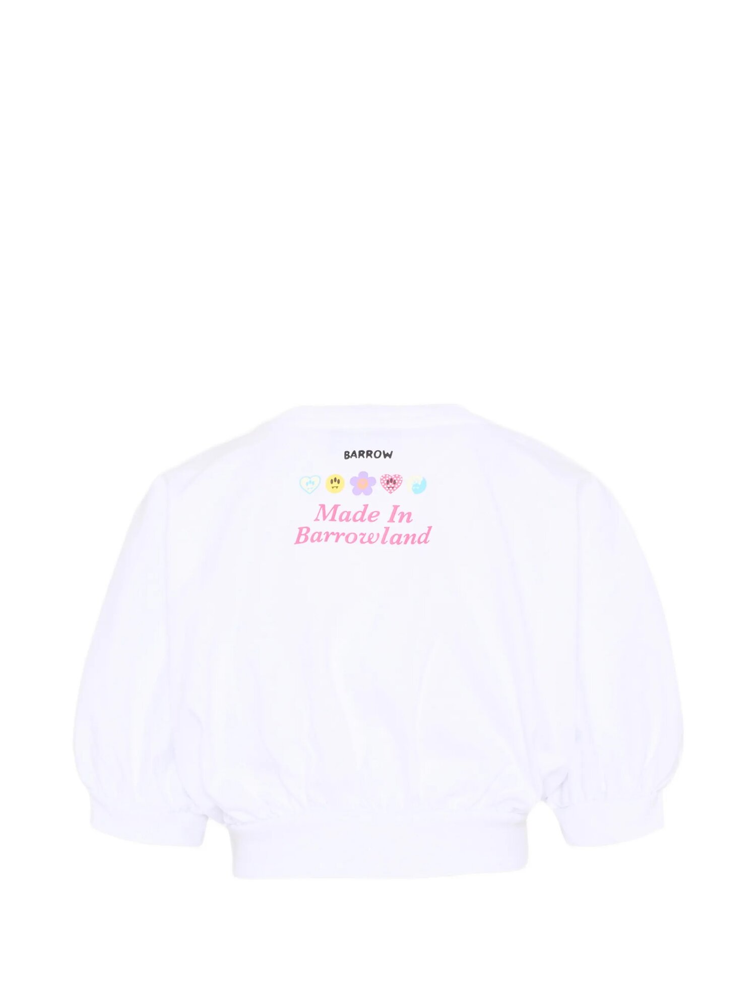 Футболка BARROW Crew-neck T-shirt, размер 14 лет, бежевый/белый — фото 1