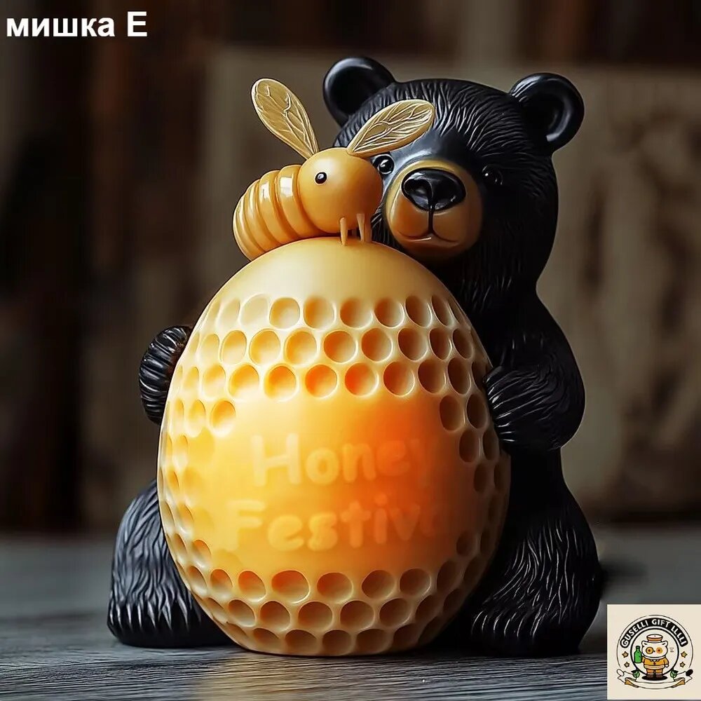 Силиконовая форма/"3D мишка" и может использоваться для изготовления Гипсовой, свеча, мыла и шоколада