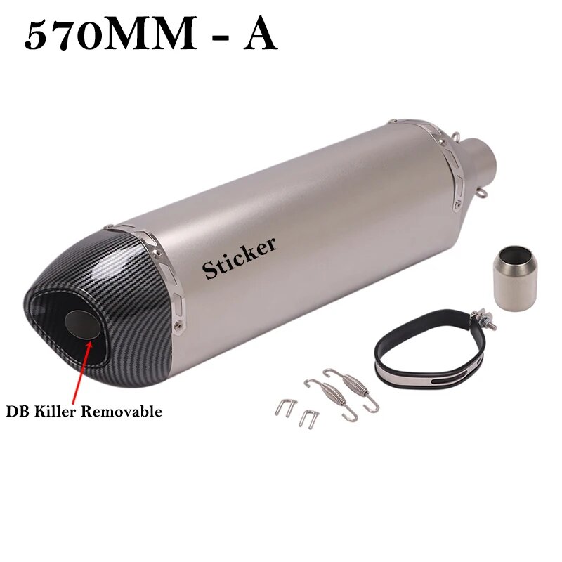 Универсальный глушитель выхлопной трубы мотоцикла 470 мм 570 мм DB Killer для Honda PCX125 A-570MM