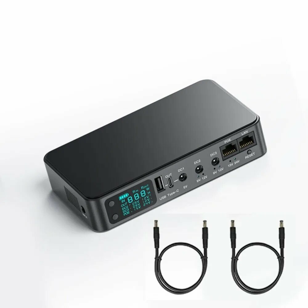 Источник бесперебойного питания Mini UPS, сменный аккумулятор типа DR2P-18000mAh