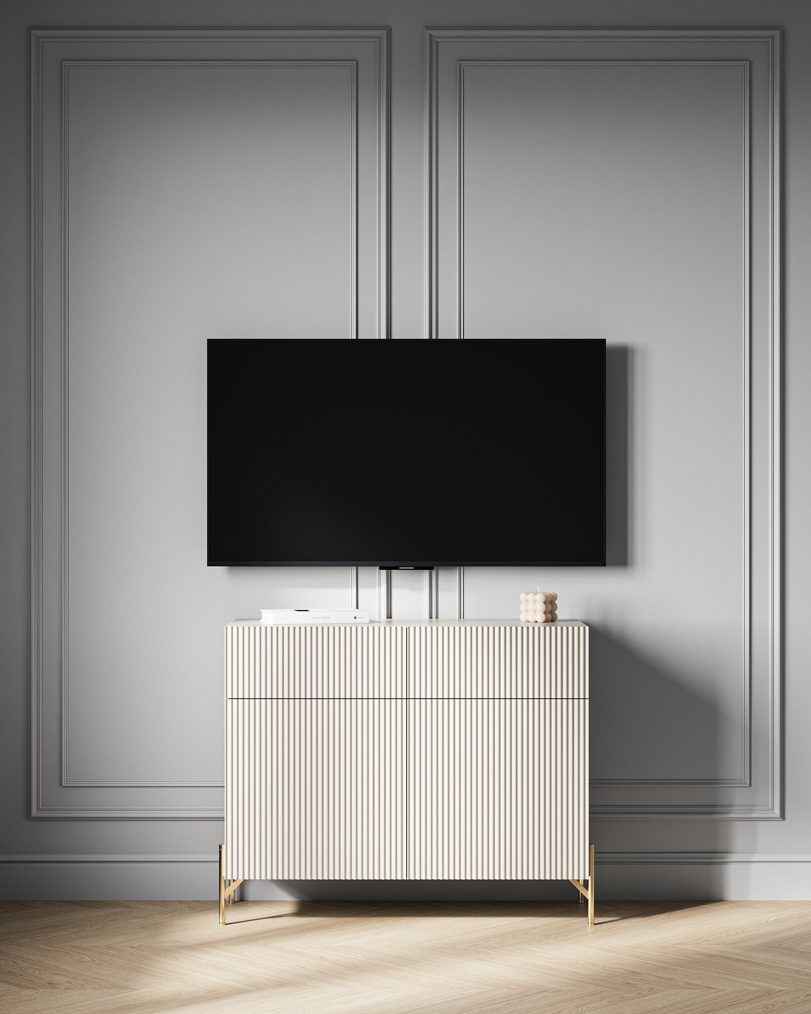 Комод Моника с ящиками для одежды и хранения вещей, современный стиль, МДФ фасады