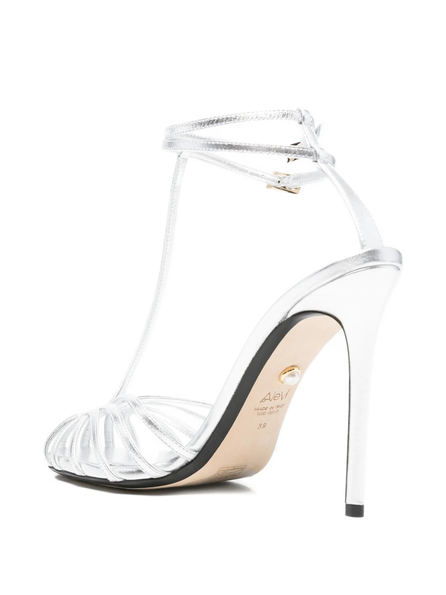 Босоножки Alevi Buckle-strap sandals, размер 36, Silver — фото 1