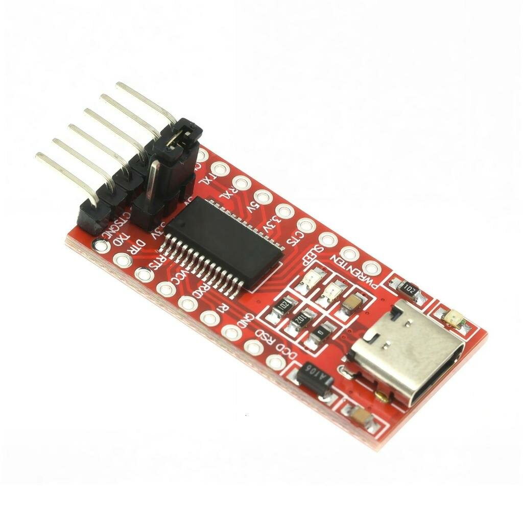 USB–TTL-преобразователь с переключением напряжения, 1 - Порт C USB-TTL