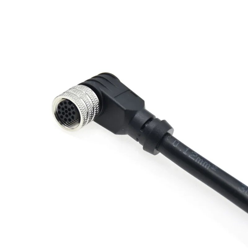 M12 17-Pin Разъем Elbow Female 1M