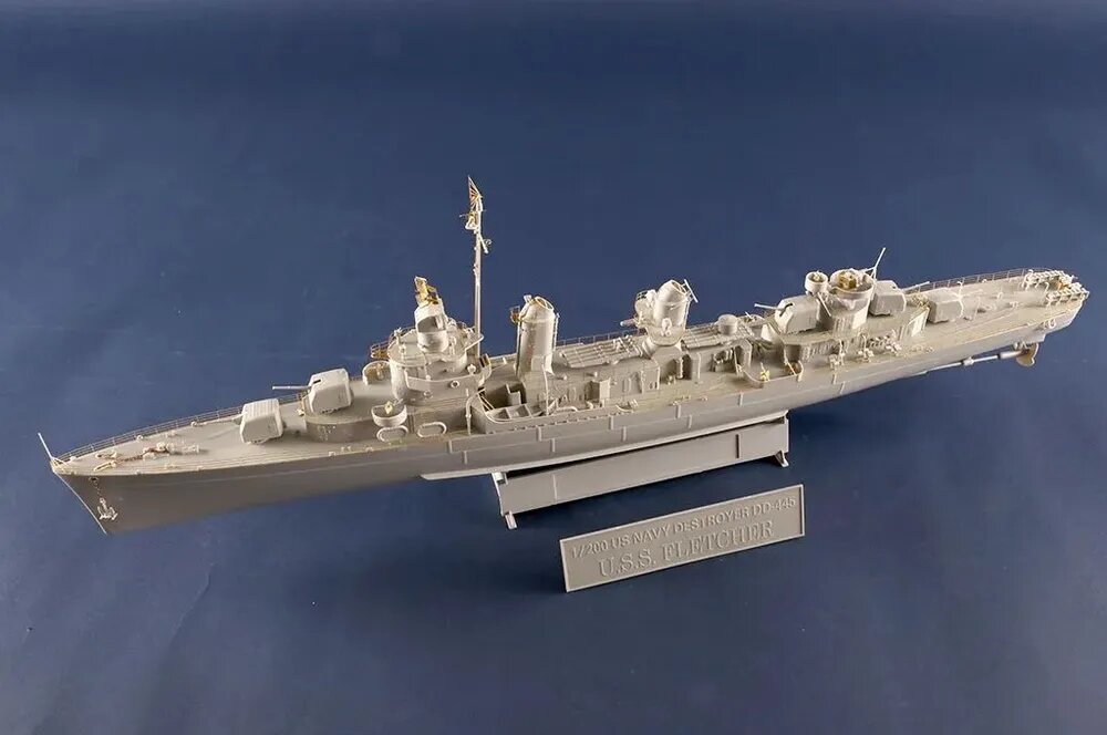 Trumpeter Сборная модель судна 1:200 USS NAVY Fletcher DD-445 Набор сборки разрушителя — фото 1