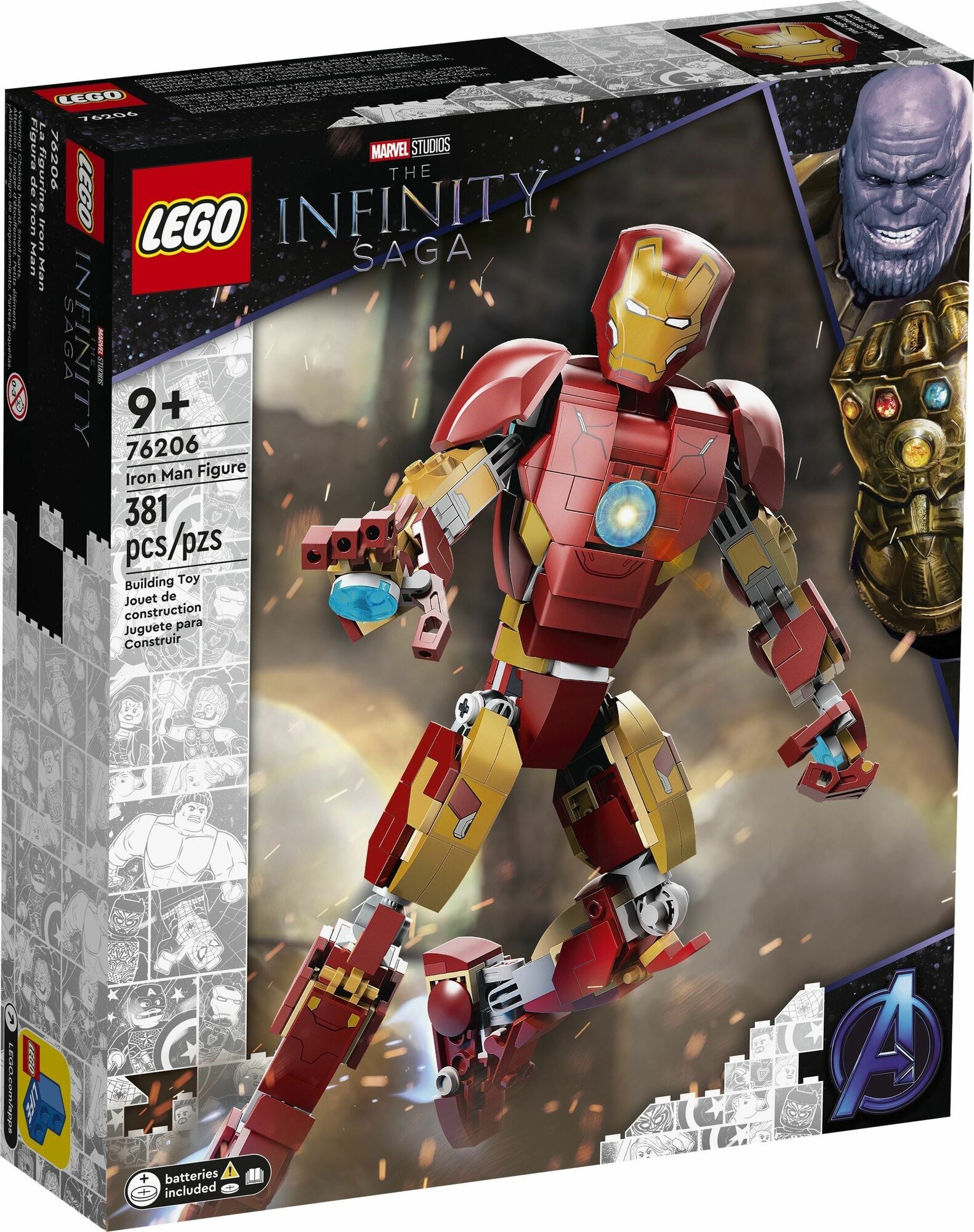 Конструктор LEGO Marvel Super Heroes 76206 Фигурка Железного человека