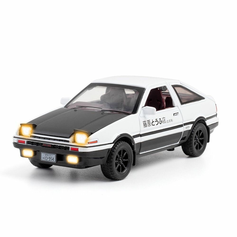 Коллекционная металлическая машина TOYOTA AE86 1:32 , Игрушечный автомобиль с звуковыми и световыми