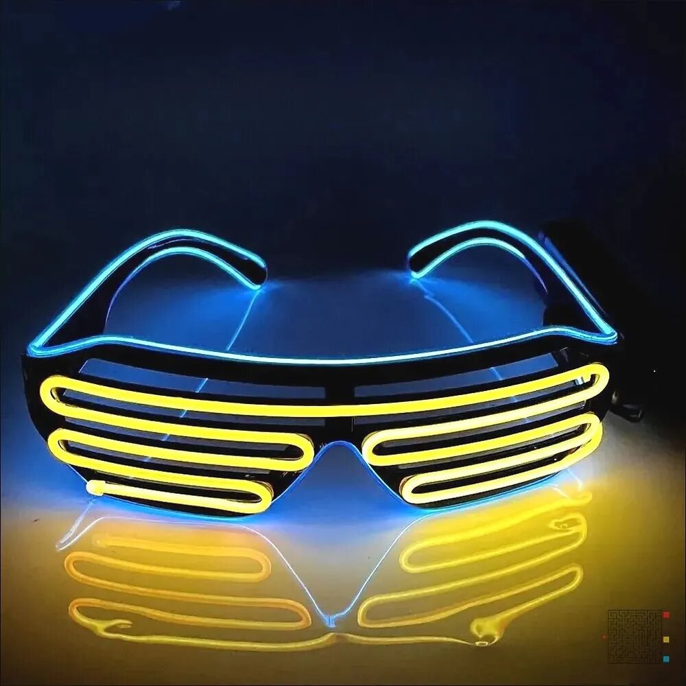 Светодиодные очки для вечеринок, ночных клубов и праздничных мероприятий