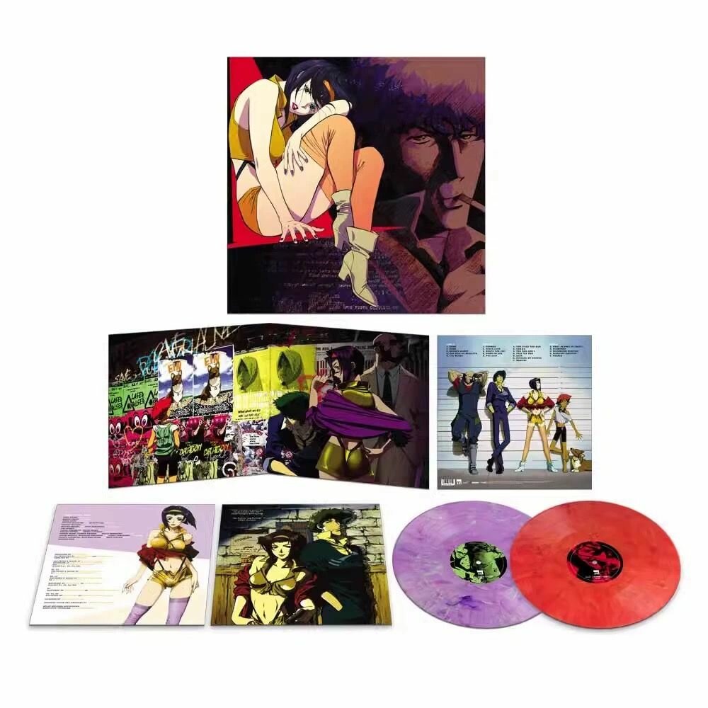 Юко Канно - Cowboy Bebop OST (Саундтрек, Ковбой Бибоп) 2LP Винил Красно-фиолетовый Аниме музыка