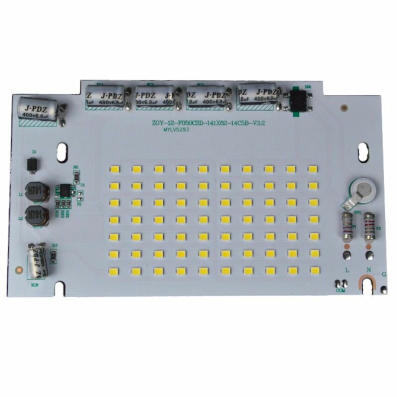 AC85-265V Светодиодная матрица,50 BT, LED, холодный белый, Подходит для прожекторов