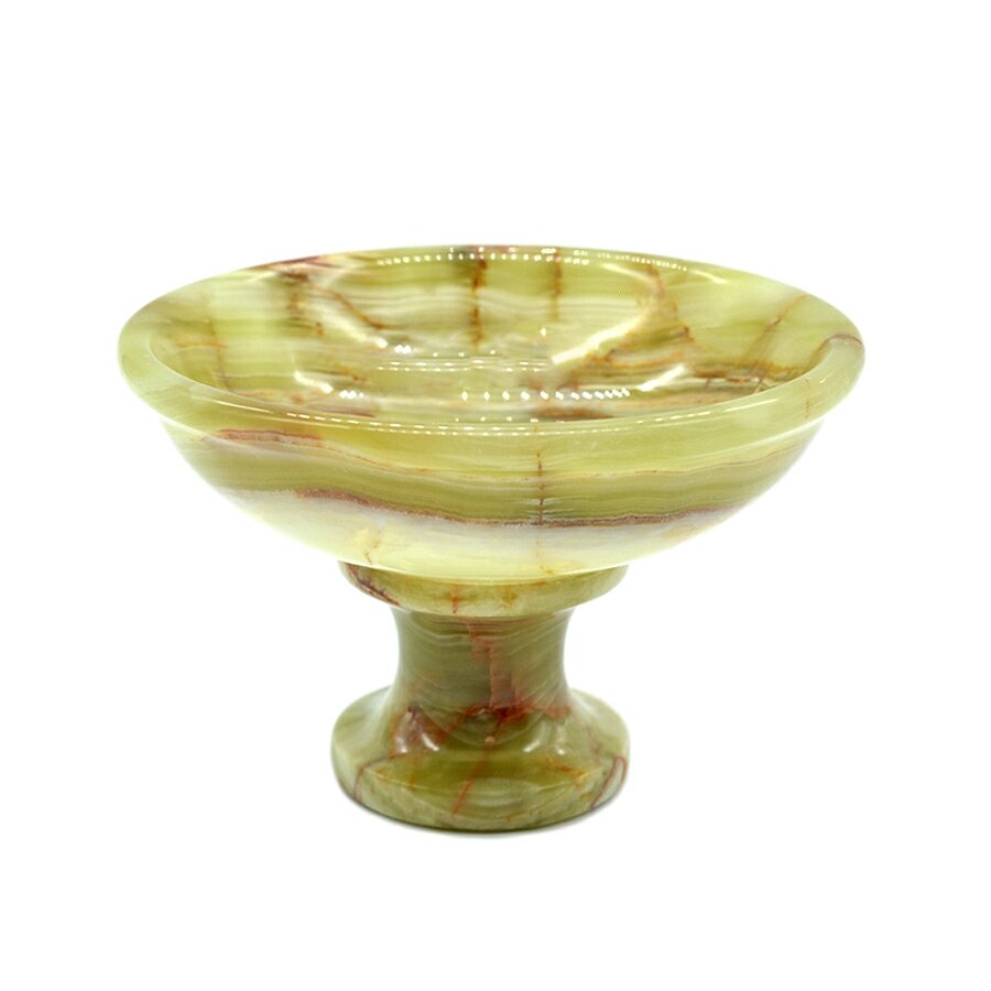 Конфетница из камня оникс 125*125*75мм .