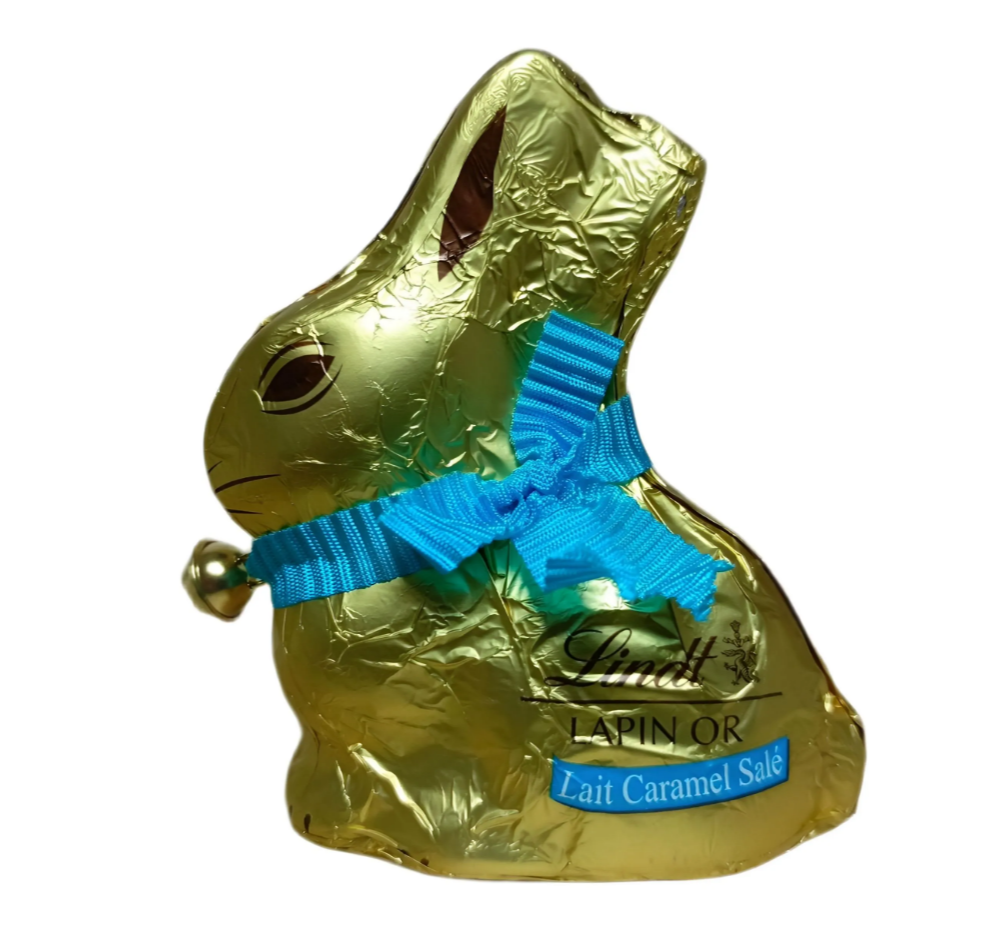 Пасхальный кролик Lindt Gold Bunny Lait Caramel Sale (Соленая карамель ), 100 гр, Германия