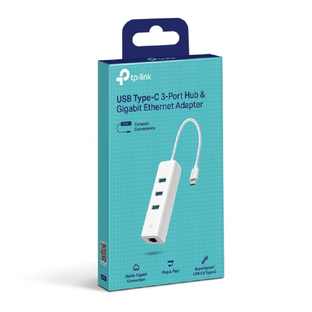 USB-хаб (концентратор) TP-Link UE330C, портов - 3 — фото 1