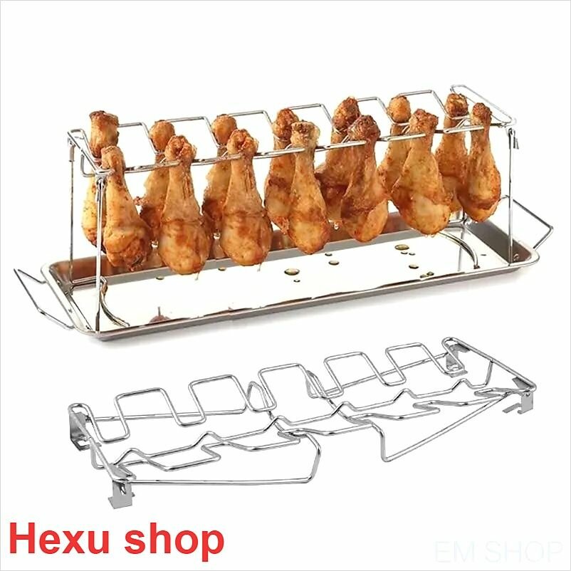 Подставка для куриных ножек и крылышек для гриля, барбекю, духовки