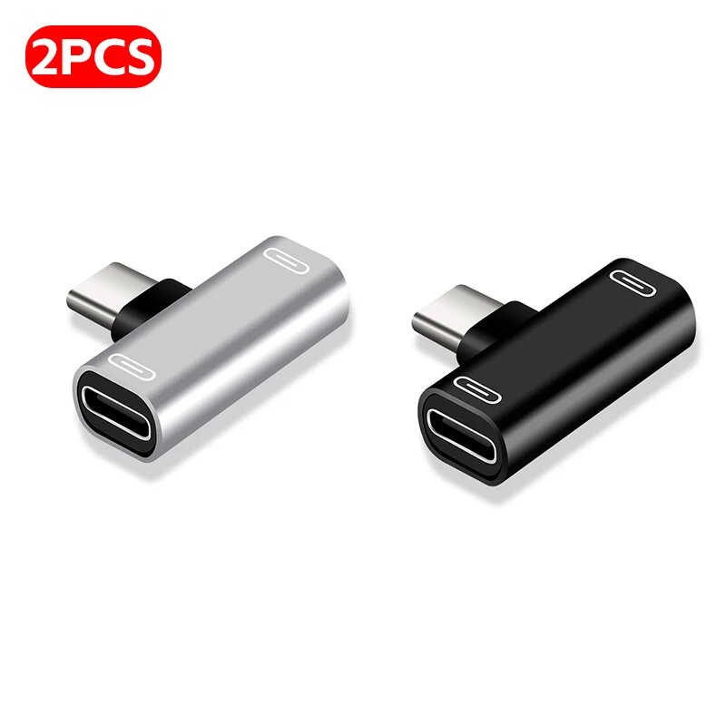 2/1 шт. USB-разветвитель типа C «папа» на двойной адаптер типа C «мама» 2IN1, зарядное Mixed A-2PCS