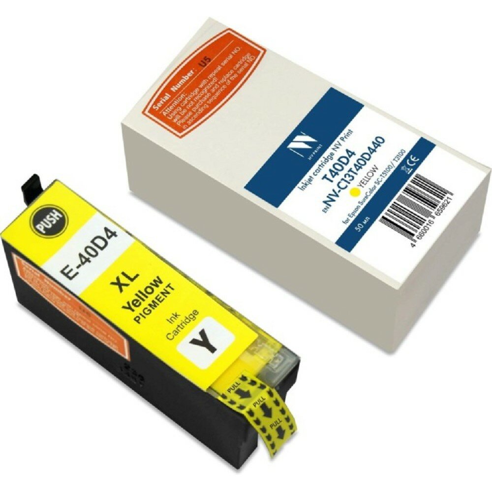 Картридж NV-Print NV-C13T40D440, Жёлтый