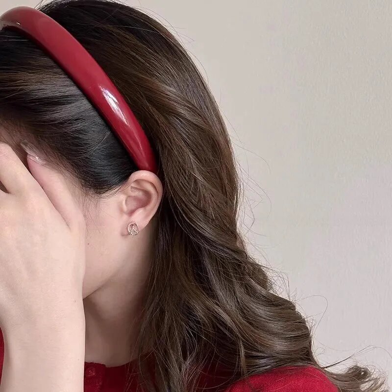 Кожаная повязка для волос PjNewesting Красный, 2