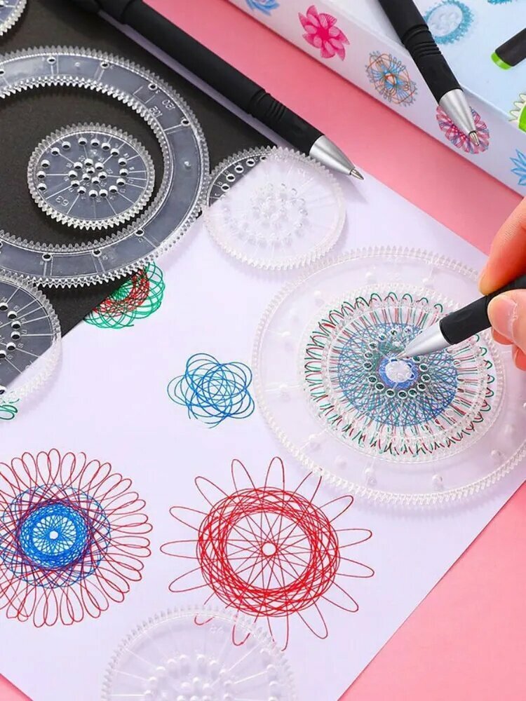 Спирограф для рисования детский, подходит детей старше 5 лет