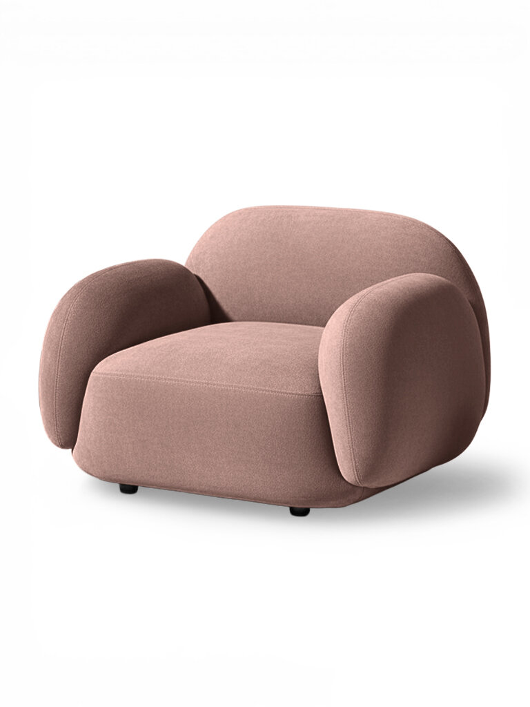Кресло Мальдивы Andria Delta 33 NOW 97x82x73 см, розовый Велюр Антивандал, нераскладной Фиеста