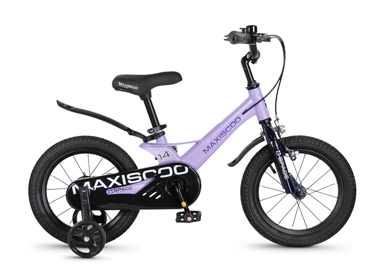 Детский велосипед Maxiscoo Space Standart Plus 14' (2026) 14 Фиолетовый (90-105 см)