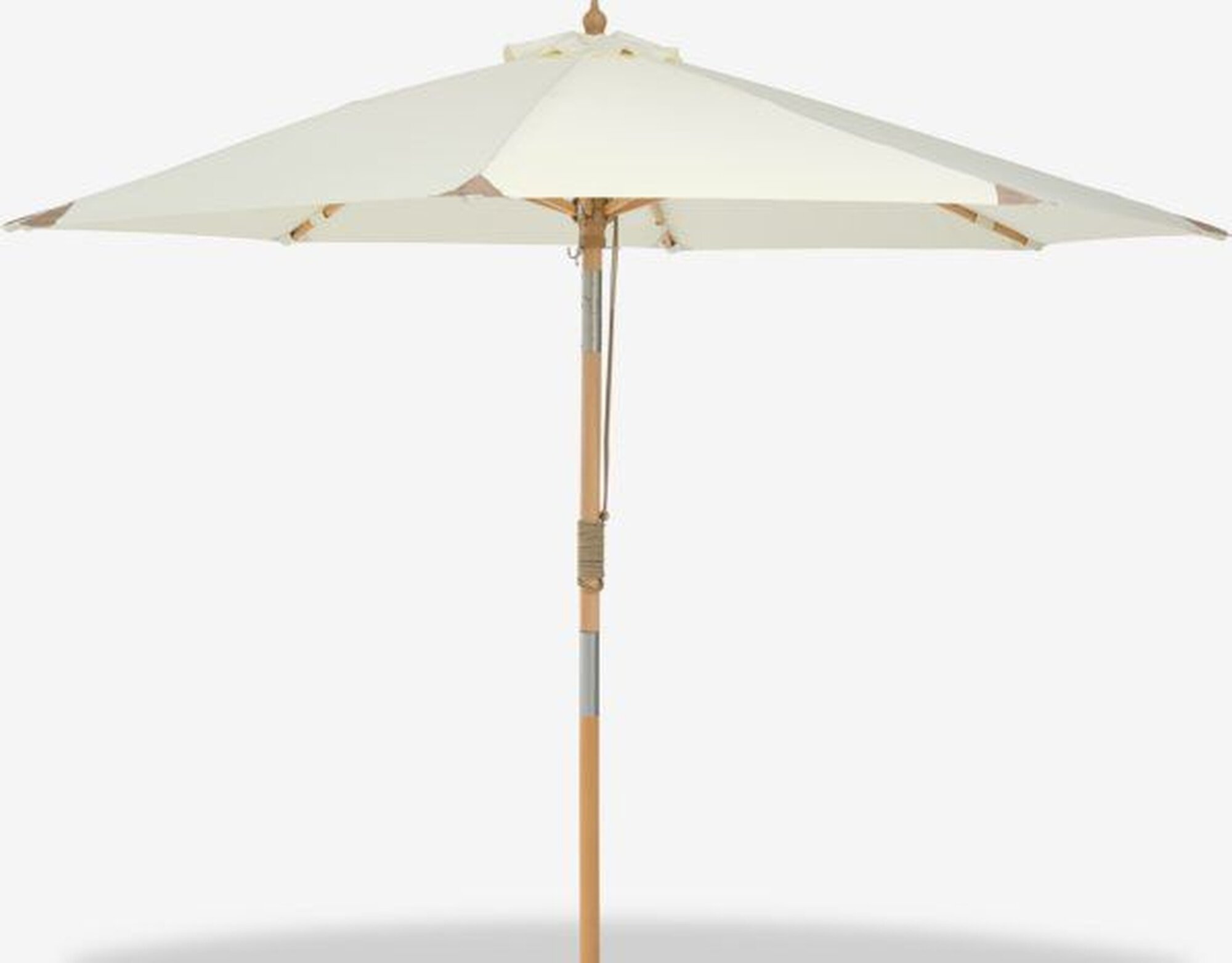 Зонт садовый Jysk LEMVIG , цвет белый/бежевый, полиэстер, 300 x 260 см