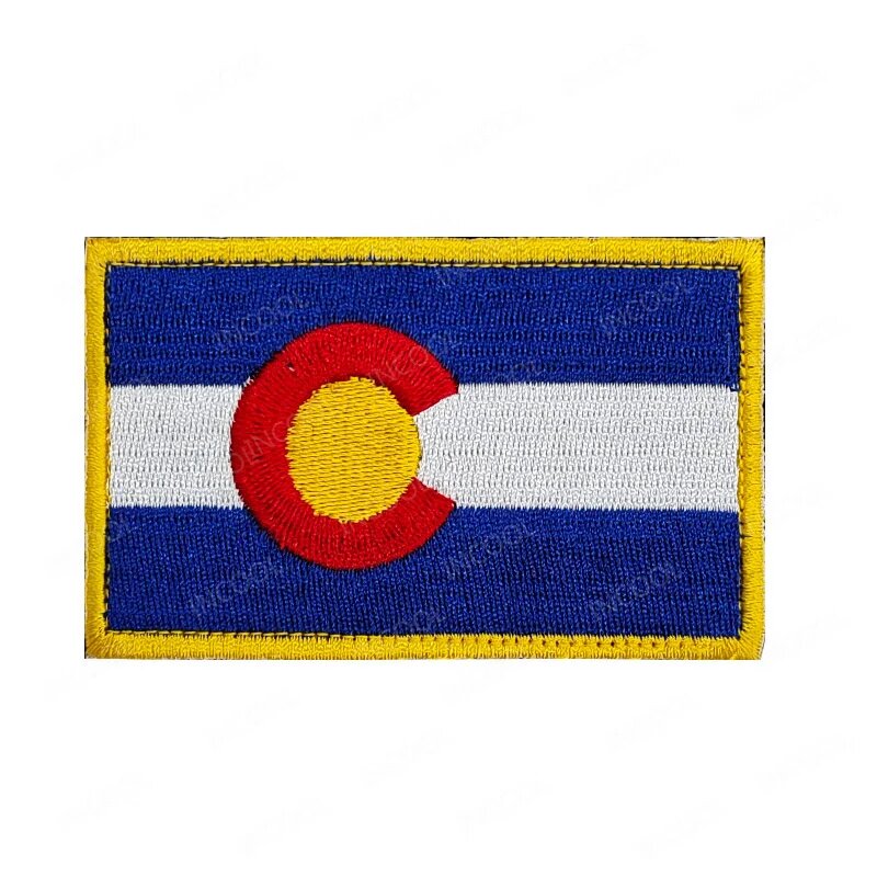 Вышитая нашивка Colorado, флаг штата, цвет 17