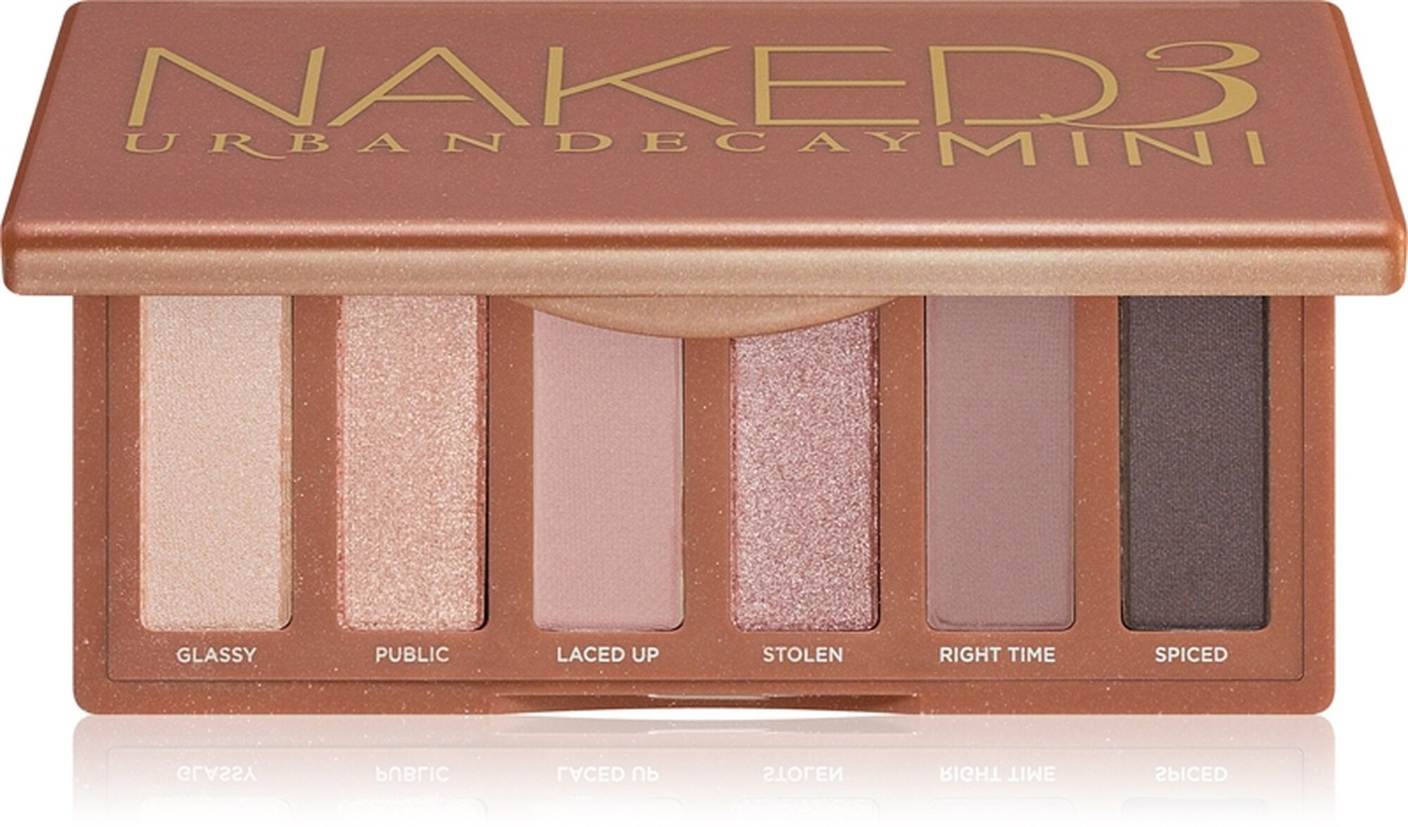 Палетка теней Urban Decay "Naked 3 Mini", кремовая текстура, 6 оттенков, 6 г