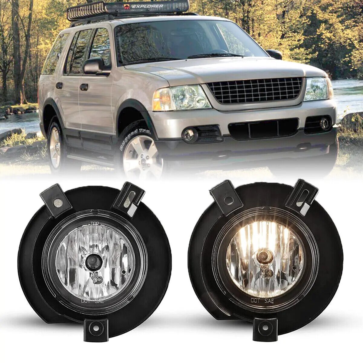 Для Ford Explorer 2002-2005 противотуманный светильник OEM галогенная противотуманная лампа H10 12V 42W