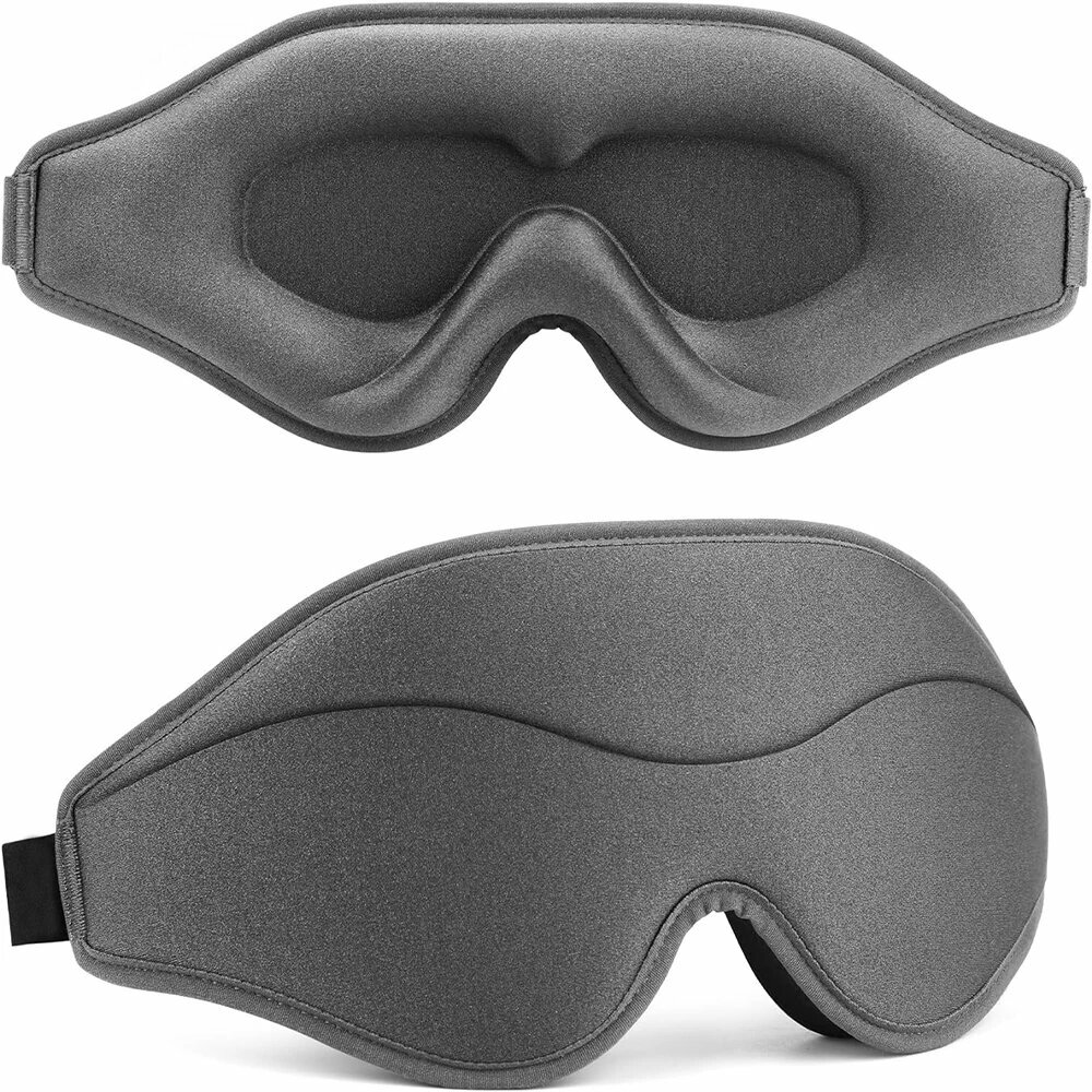 Маска для сна 3D Oeuxcra, Gray