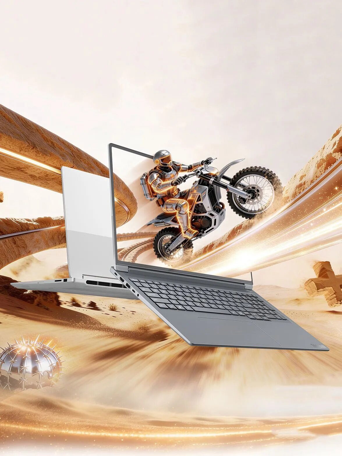 Ноутбук Lenovo Thinkbook 16+ 2026 / AMD Ryzen 7 H 255, 32GB LPDDR5X, 1TB SSD, 3.2K IPS, Белый