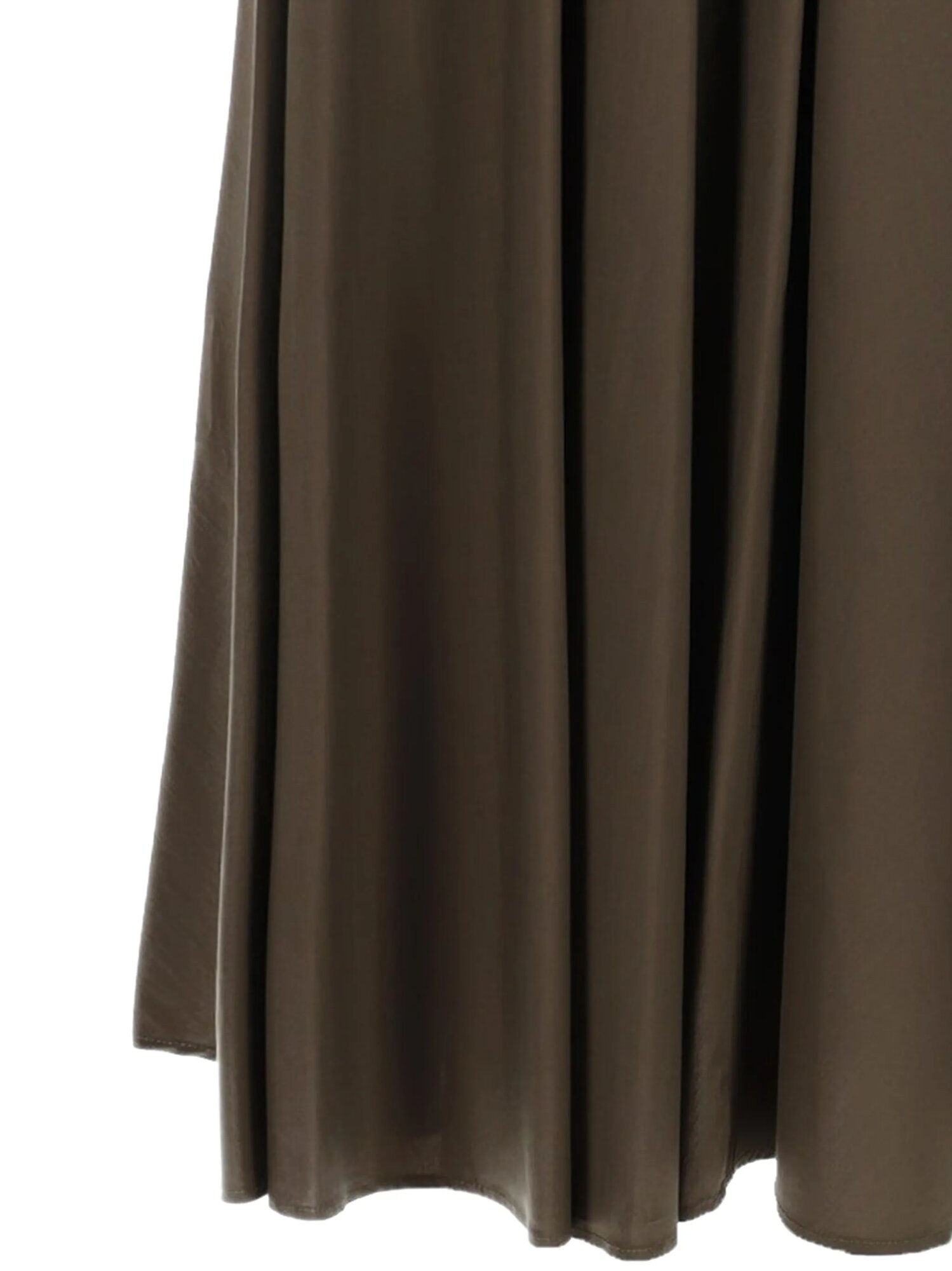 Юбка Aspesi Elasticated midi skirt, размер 42, коричневый — фото 1