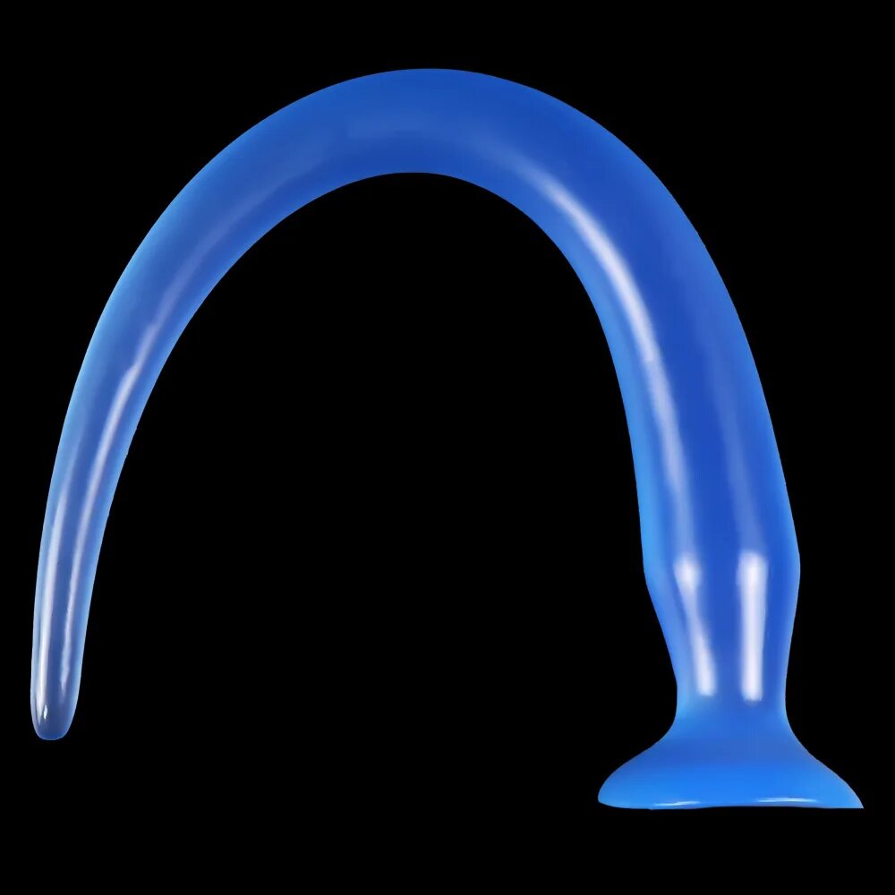 Анальная пробка фаллоимитатор «Змея» для мужчин и женщин, 50 см, очень длинная желеобразная Blue S