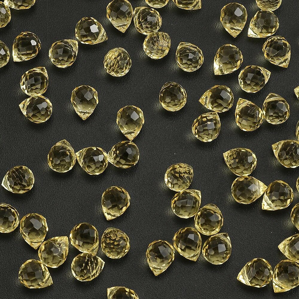 40 шт. блестящие клубничные бусины из искусственного кристалла Missopick yellow