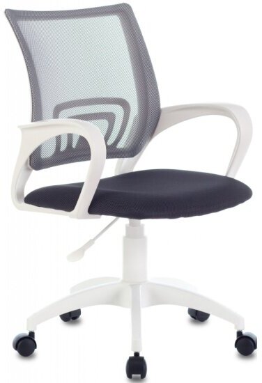 Кресло офисное Бюрократ CH-W695NLT темно-серый TW-04 TW-12 сетка/ткань крестовина пластик пластик белый