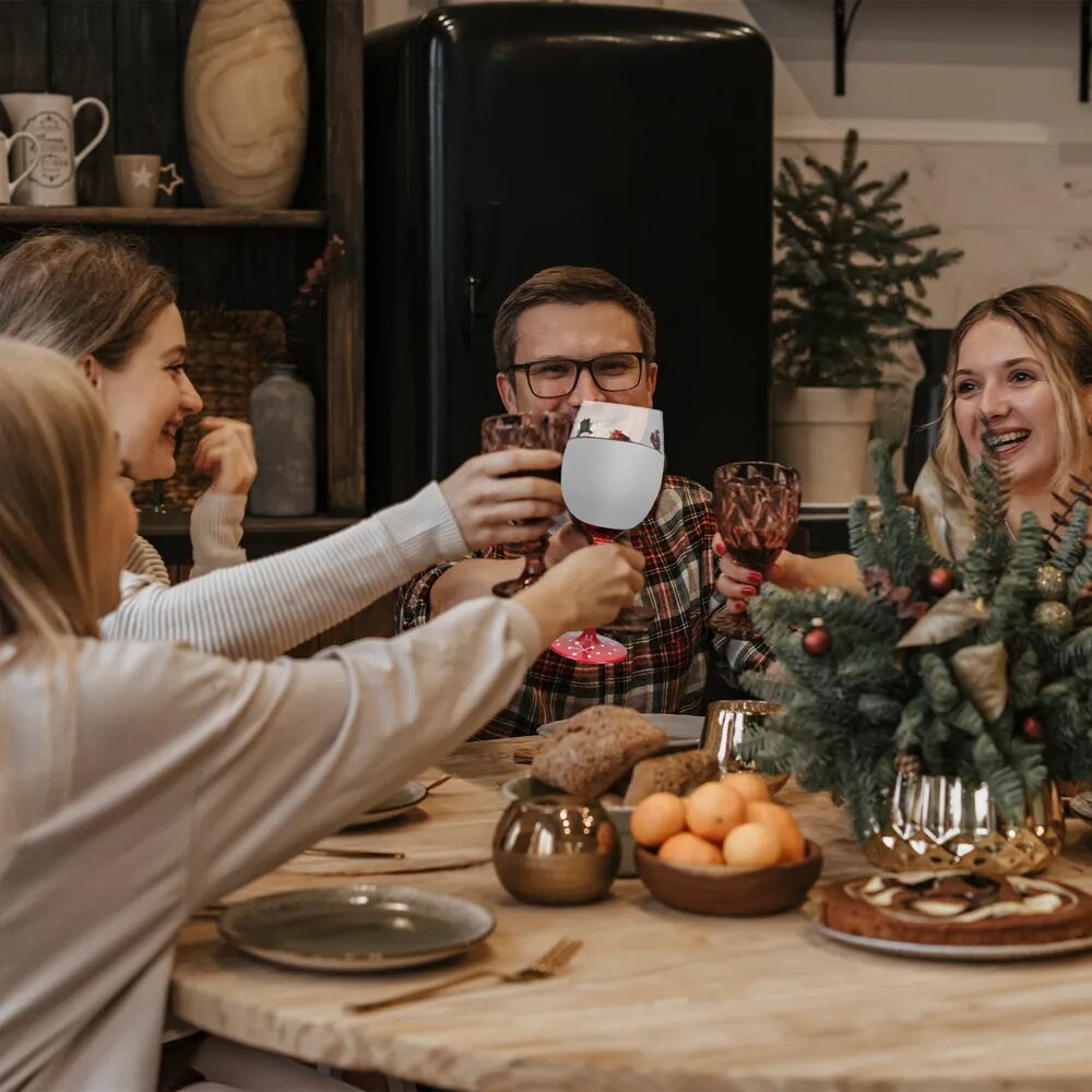 Неопреновые белые чехлы для бокалов, 10 штук, для защиты и термопереноса