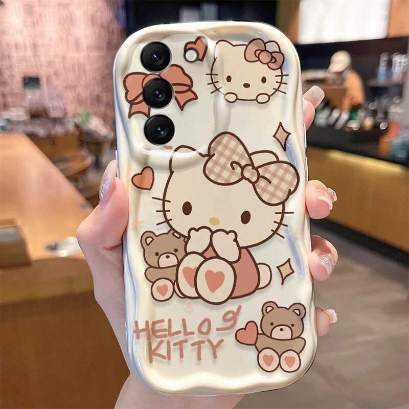 Чехол Hello Kitty для Samsung Galaxy S21 Plus, силикон, цвет b