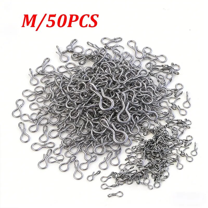 Рыболовные защелки-клипсы для нахлыстовой рыбалки из нержавеющей стали M