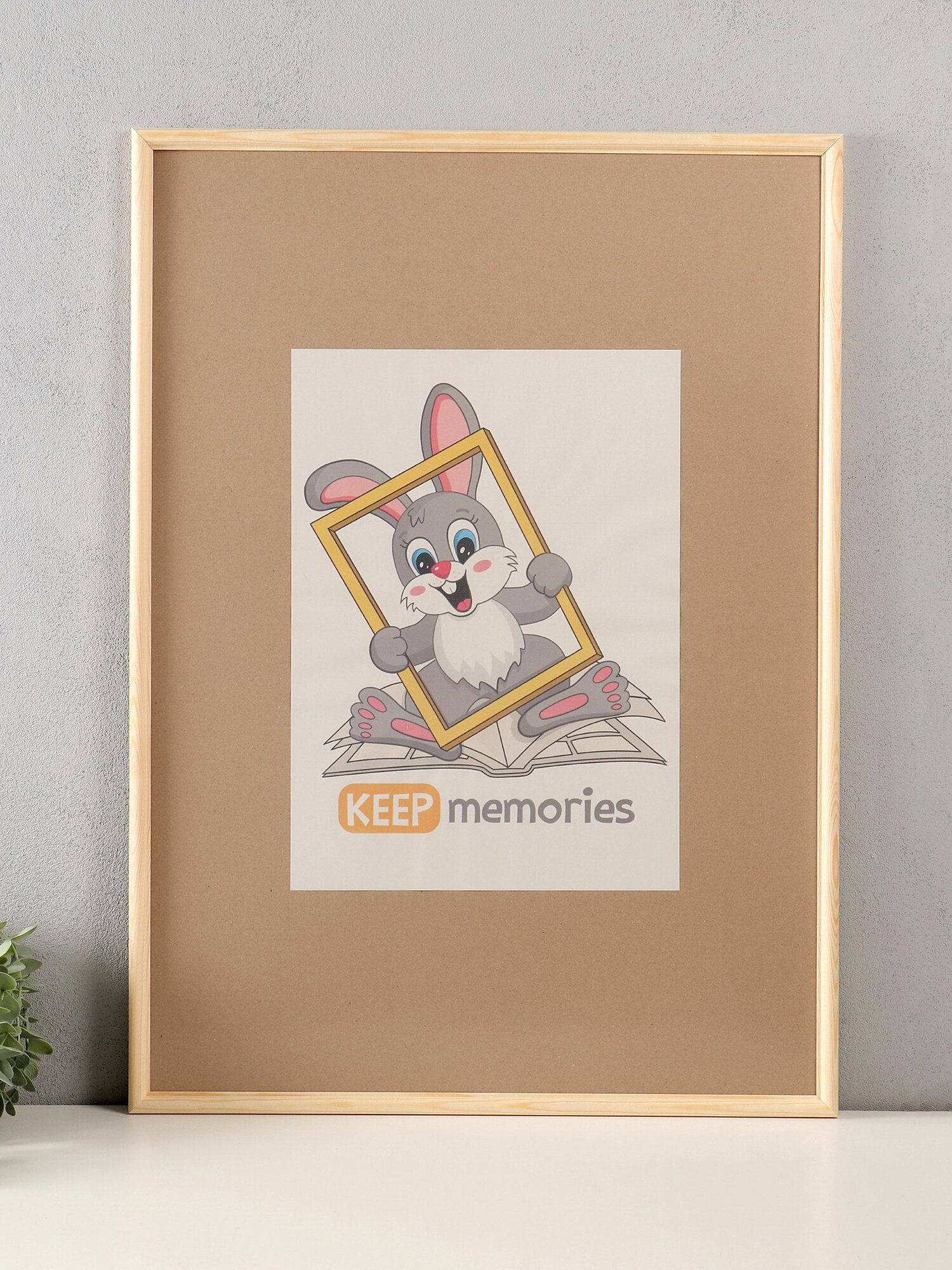 Фоторамка для фото 50x70 см белое дерево, материал багета: дерево