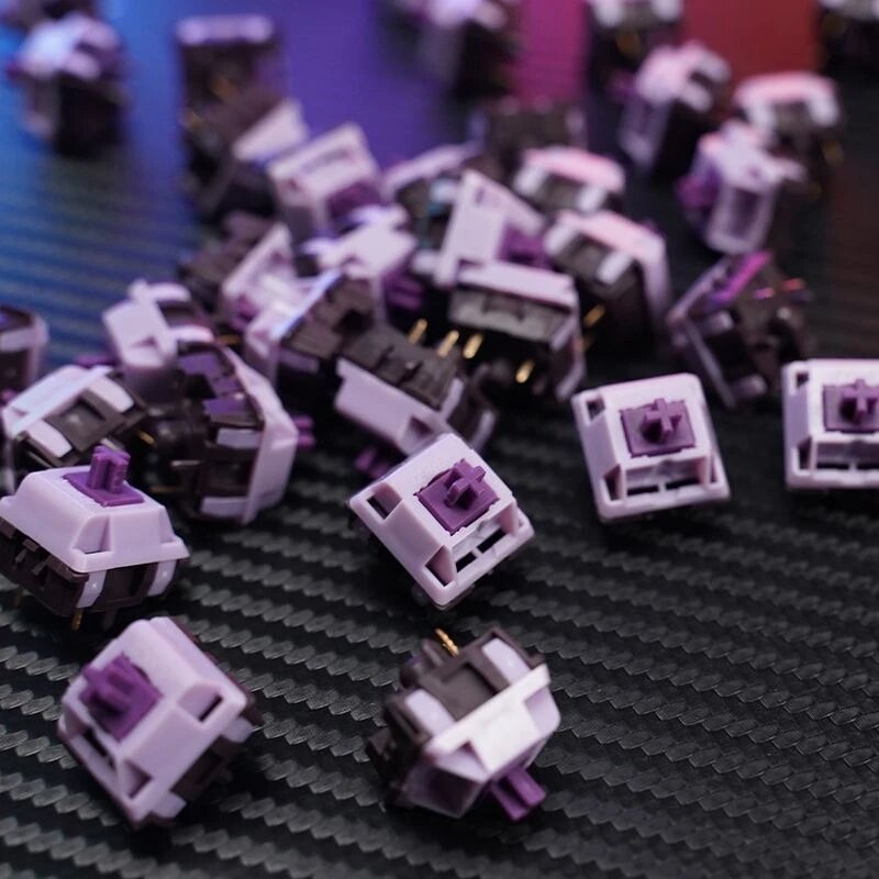 Jerrzi Blueberry Mousse 5-контактная механическая клавиатура 90 PCS