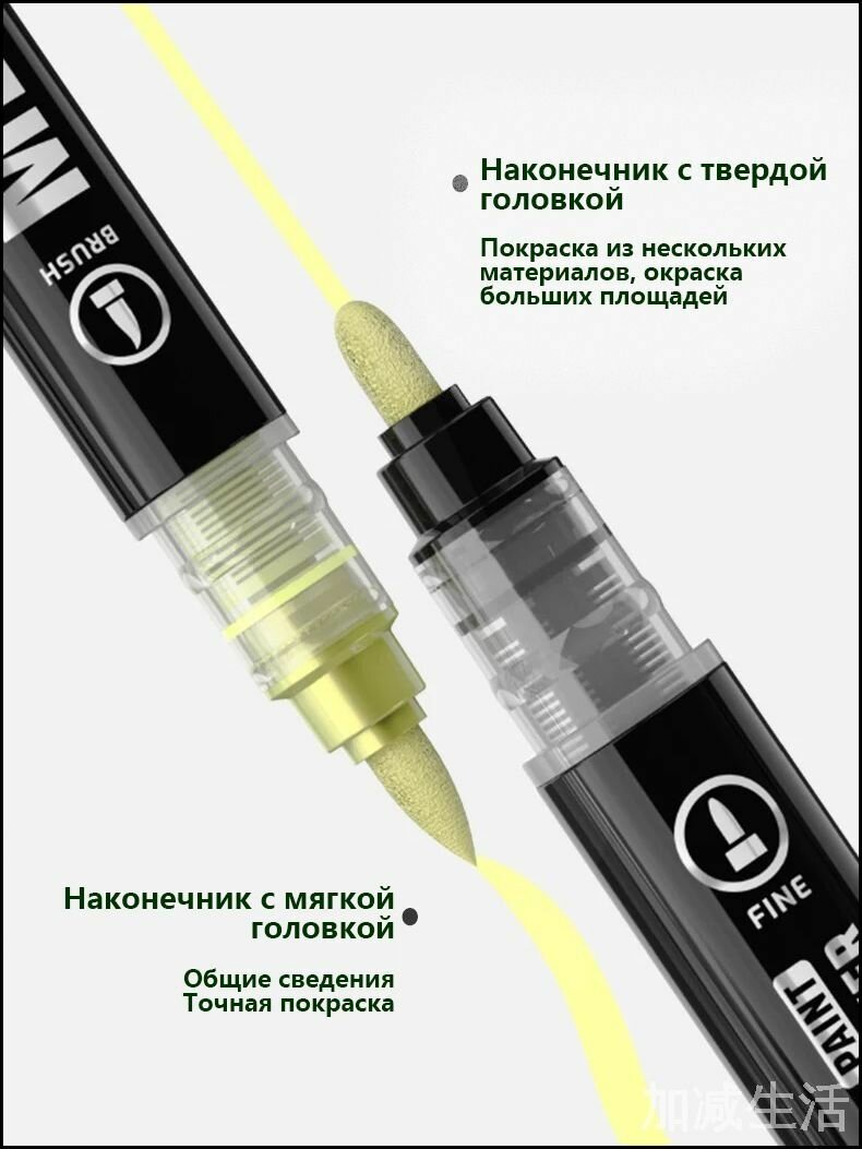 Прямой акриловый маркер с металлическим наконечником, бестселлер