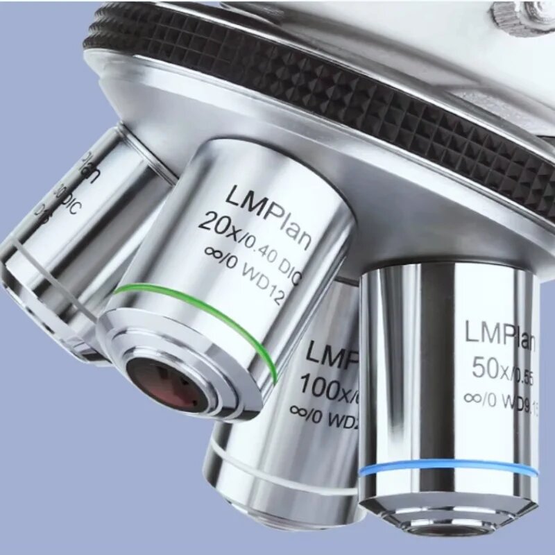 Объектив микроскопа HOOPUO 10X-100X DIC 5XDIC LWD