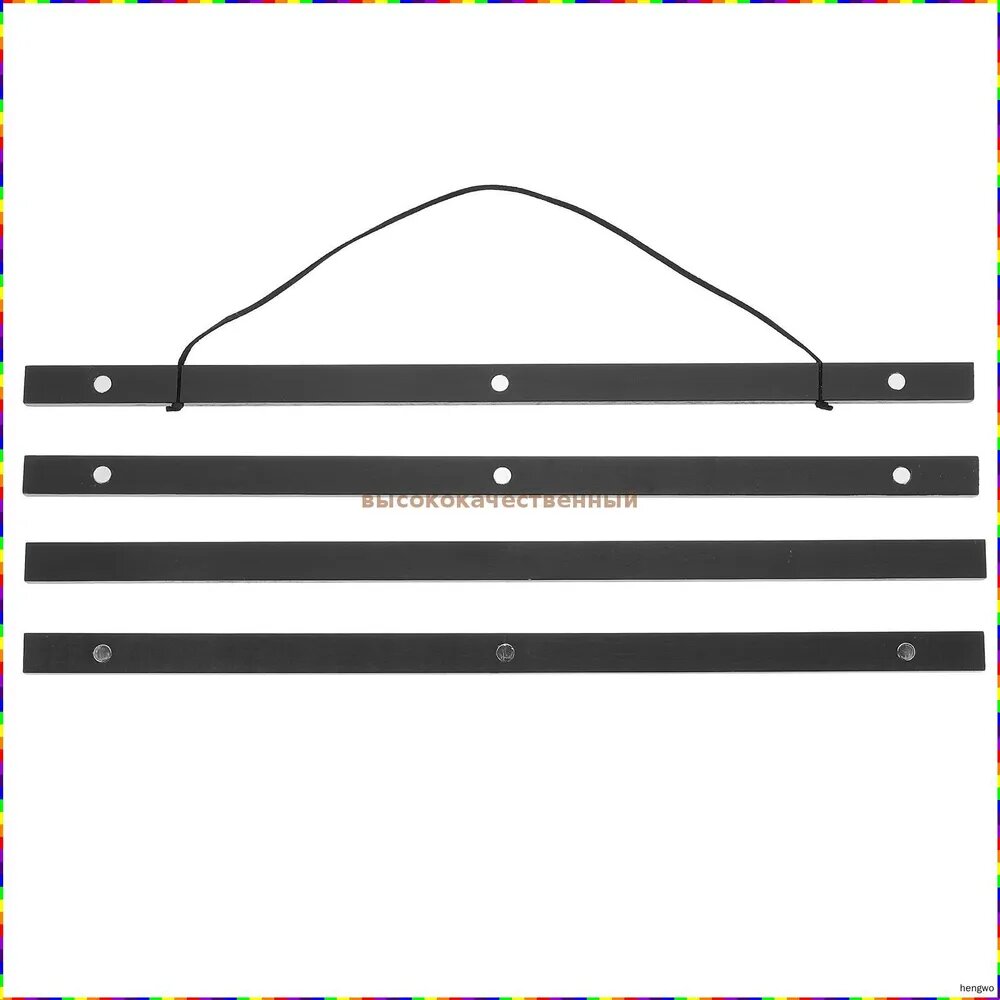 Крепёж для подвешивания картин, постеров и фотографий, магнитный, черный