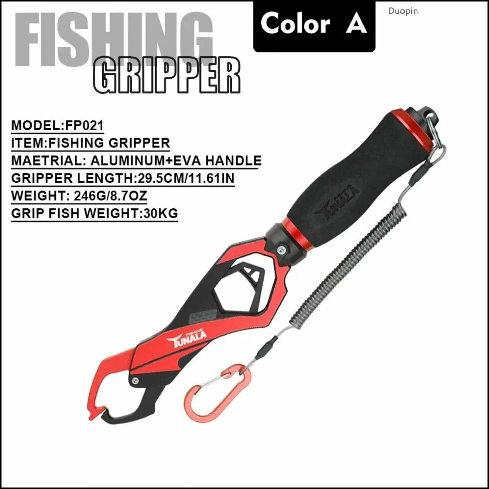 Эксклюзивный липгрип Tunala с весами для челюстного захвата рыбы