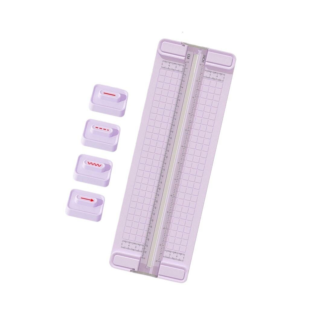 4-в-1 двухсторонний резак для бумаги, Фиолетовый